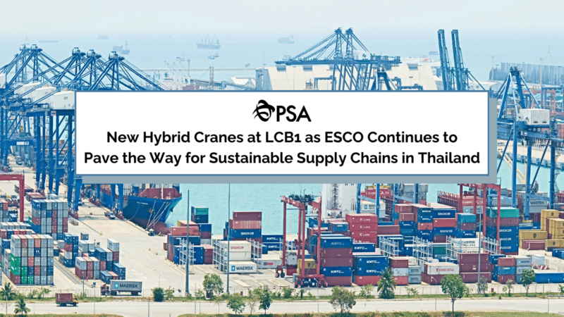 New Hybrid Cranes at LCB1 as ESCO Continues to Pave the Way for Sustainable Supply Chains in ...