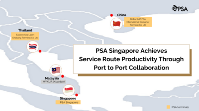 PSA Singapore Enhances Service Route Productivity through Port to Port ...